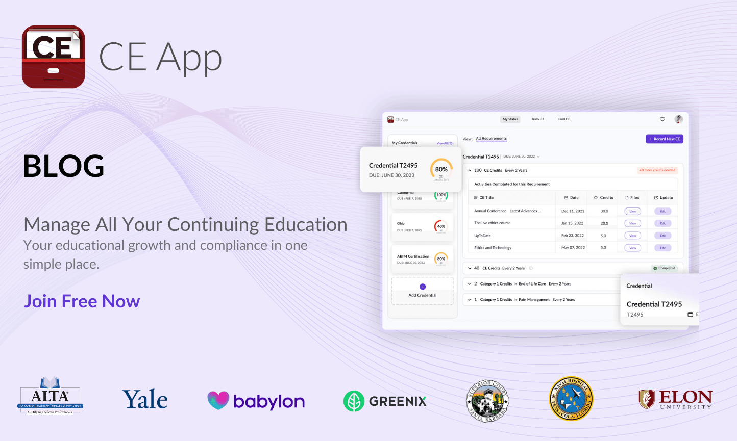 Blog | CE App - Simplified CE Tracking & Management