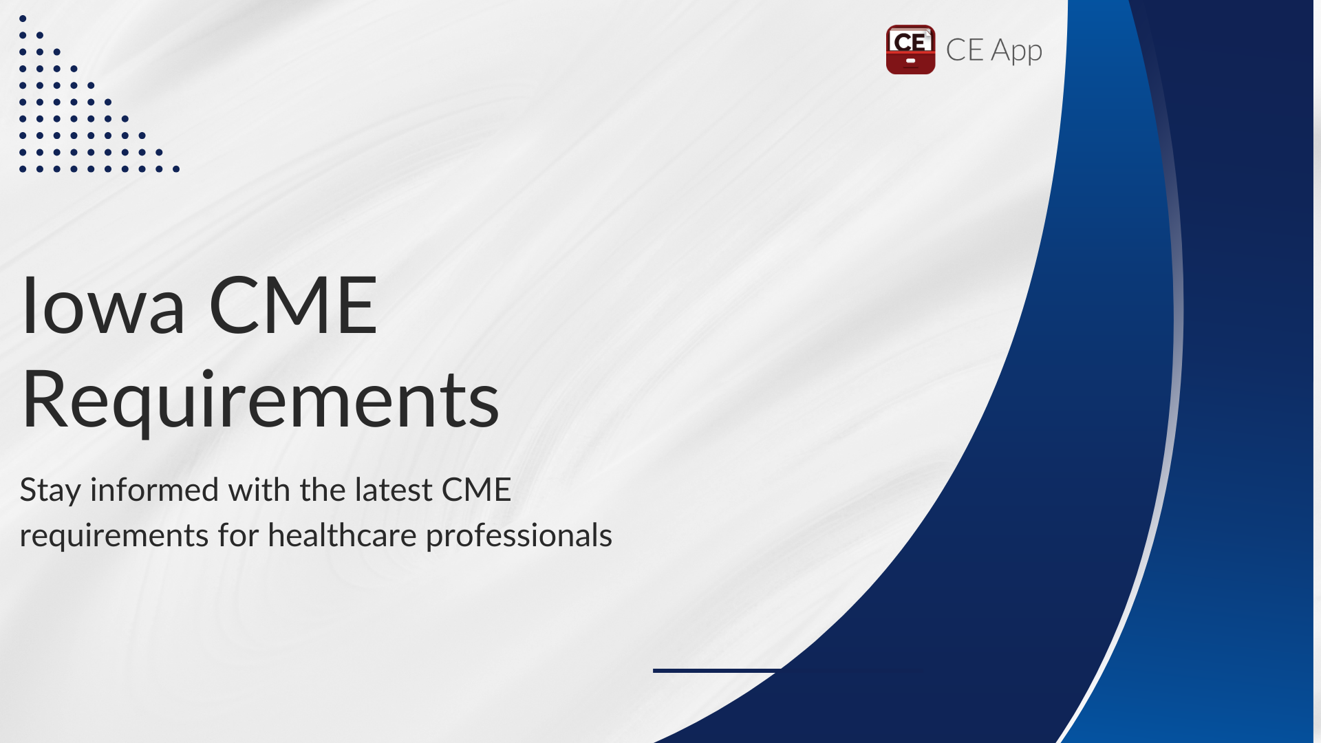 Iowa's CME Requirements