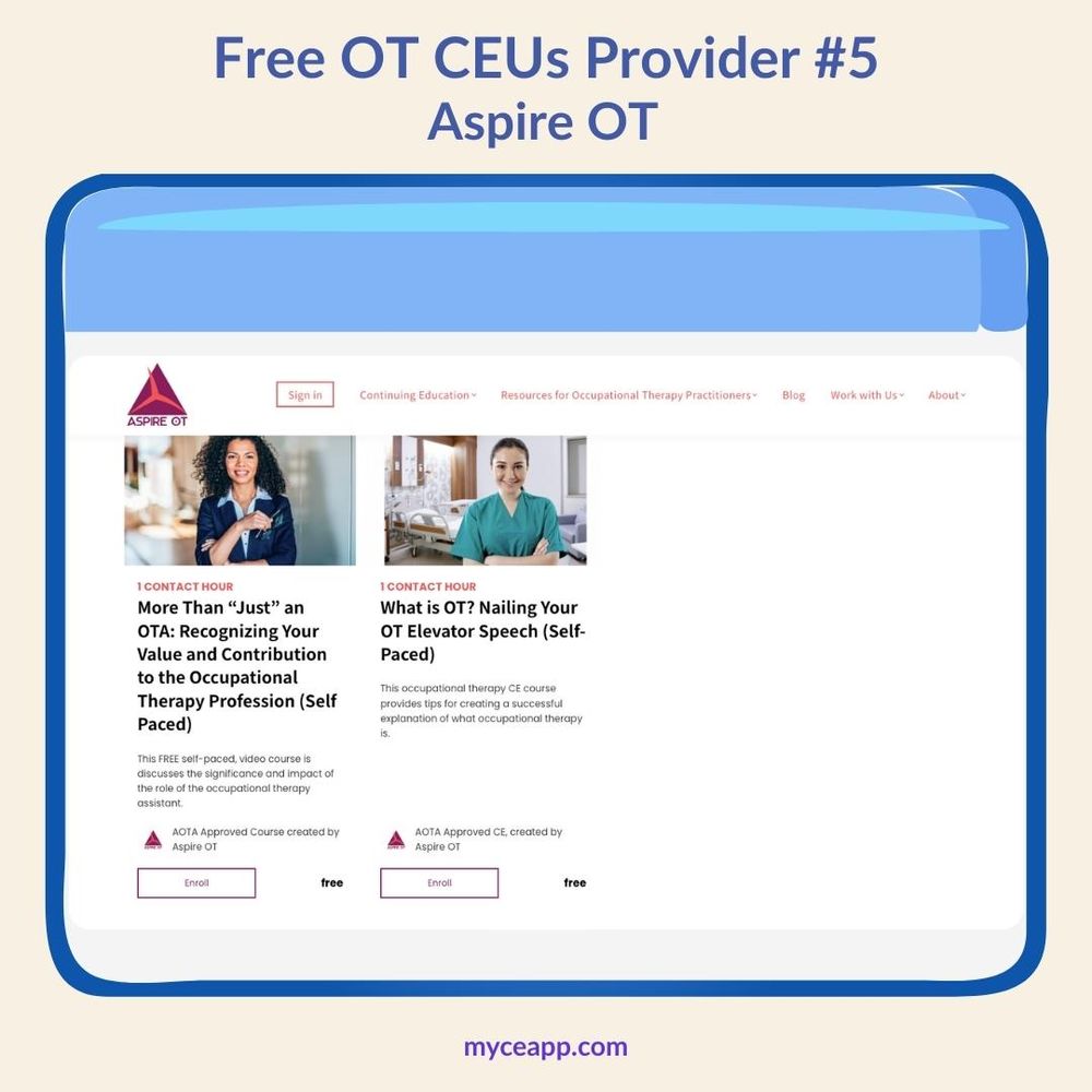Free OT CEUs: September 2025 | 30+ Hours | Quick Links